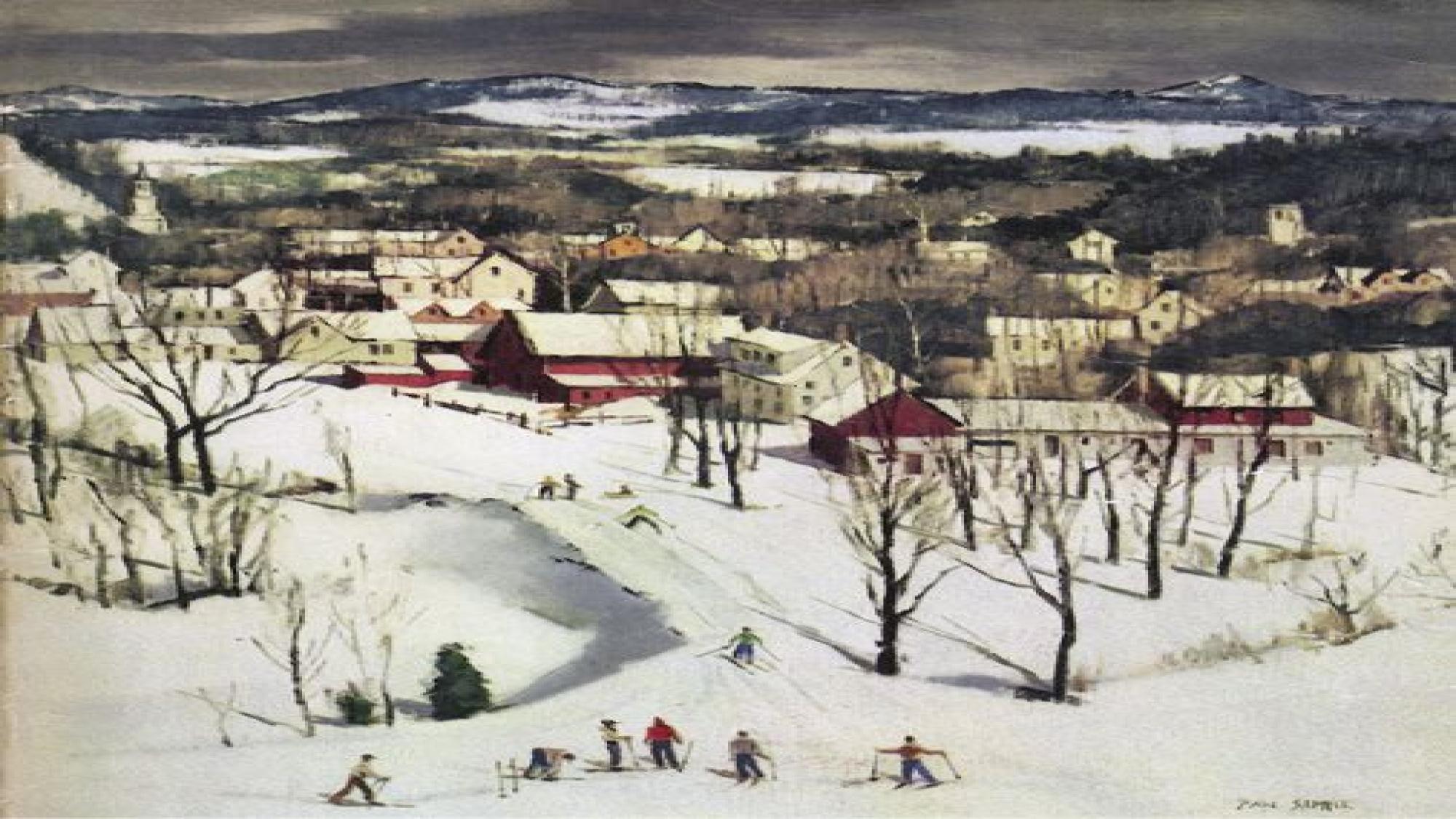 Ski Art: Paul Starrett Sample (1896-1974) | Skiing History