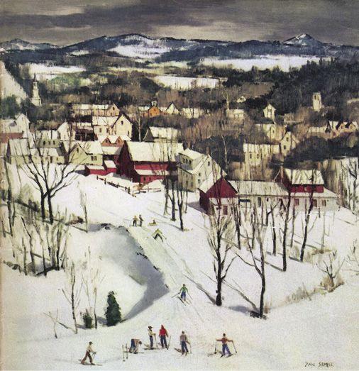 Ski Art: Paul Starrett Sample (1896-1974) | Skiing History